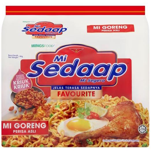 Mi Sedaap Asli Goreng Noodles 5 x 90g | Shopee Malaysia