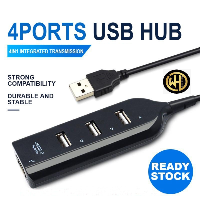 4Port High Speed USB HUB Multiple For PC Computer Desktop USB 2.0 ...