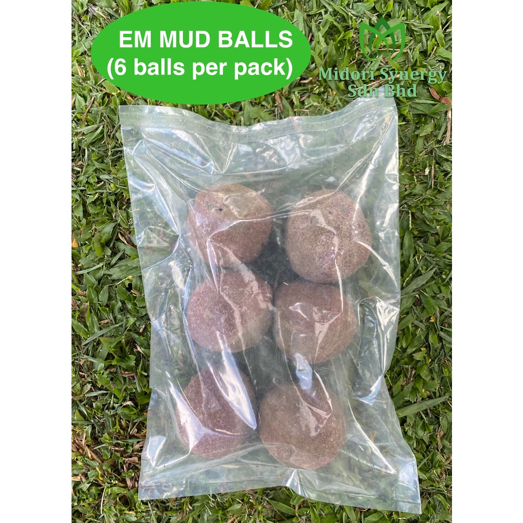 EM EMRO Mud Balls (6 balls per packet) wastewater treatment, sludge ...