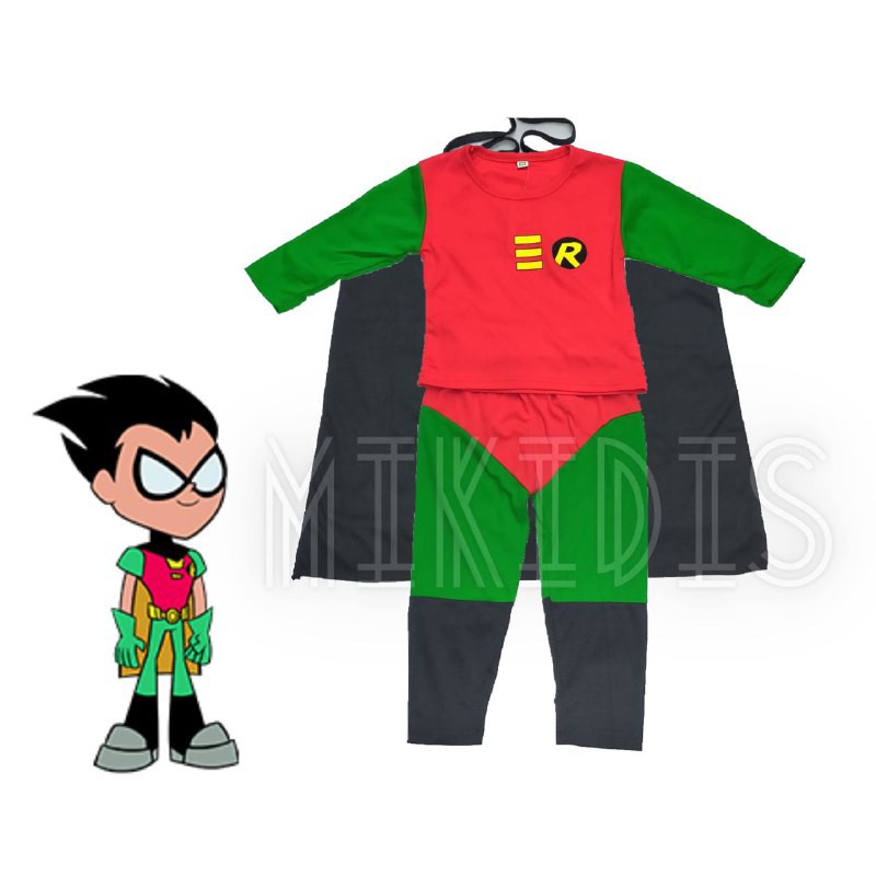Children Boy Set Robin / Muscle Robin+Pants+FaceMask+Wing Cosplay ...