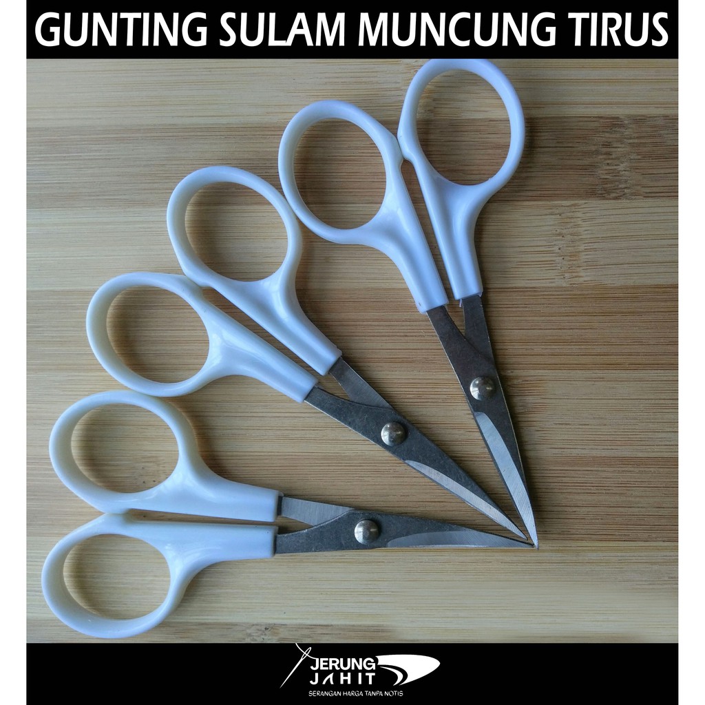 Gunting Sulam muncung Tirus/Kepala Bengkok/Curved Embroidery Scissor ...