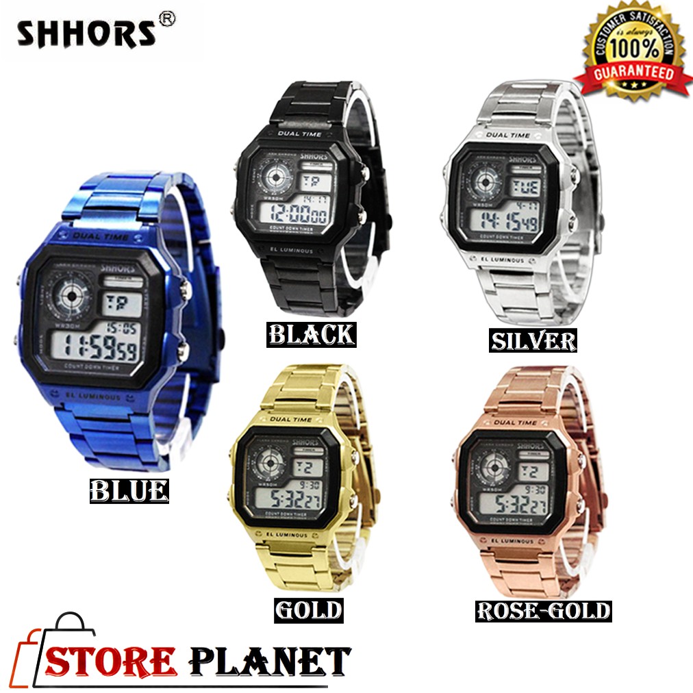 "Original" SH-0300B SHHORS Fashion Watch for Men LED Digital Display ...