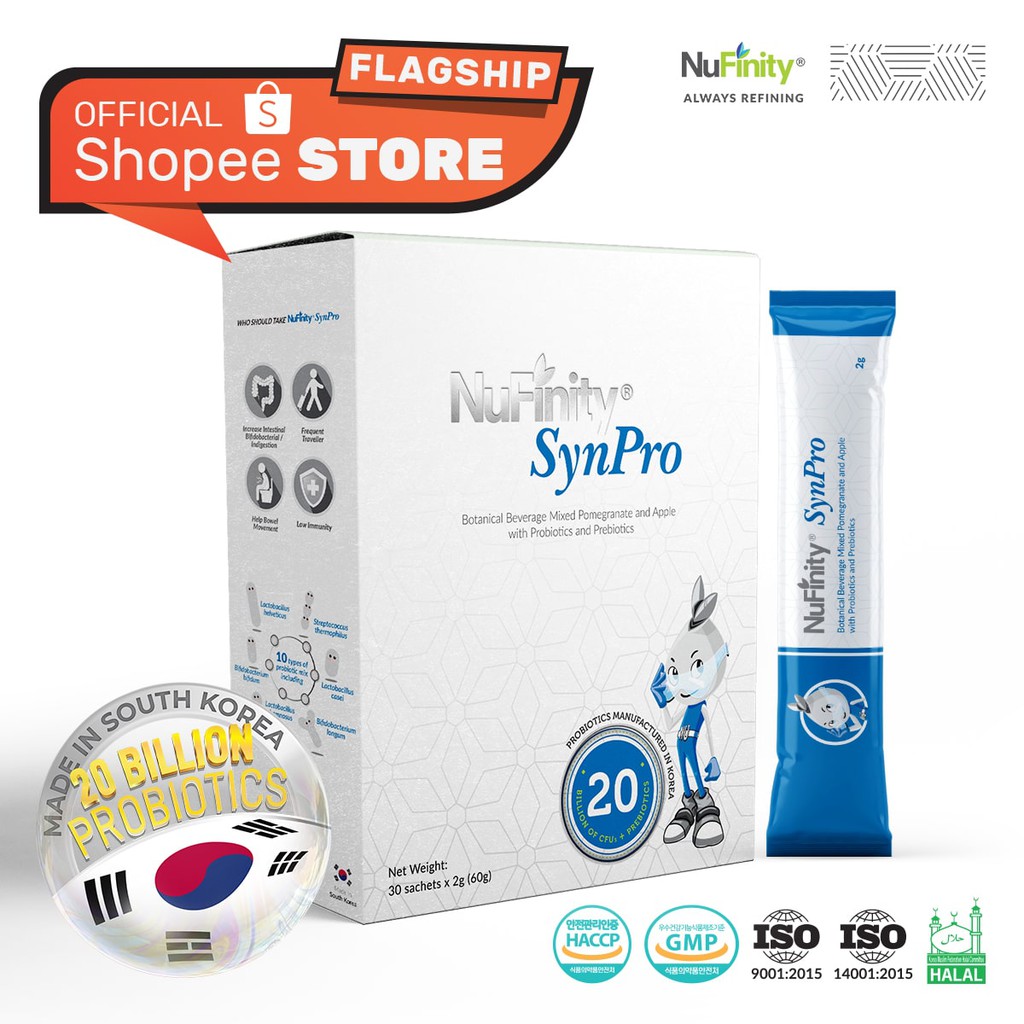 NuFinity® SynPro 30's (20 Billion of CFU+ Probiotics & Prebiotics ...