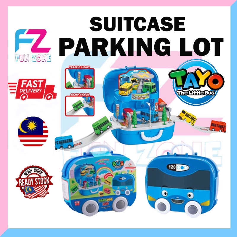 TAYO CITY BUS CARRYING SUITCASE WITH 2 CAR TAYO THE LITTLE BUS | Shopee ...