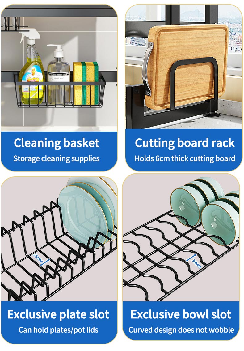 Kitchen Rack Dish Rack Rak Dapur Rak Pinggan With Cabinet Rak Sinki ...