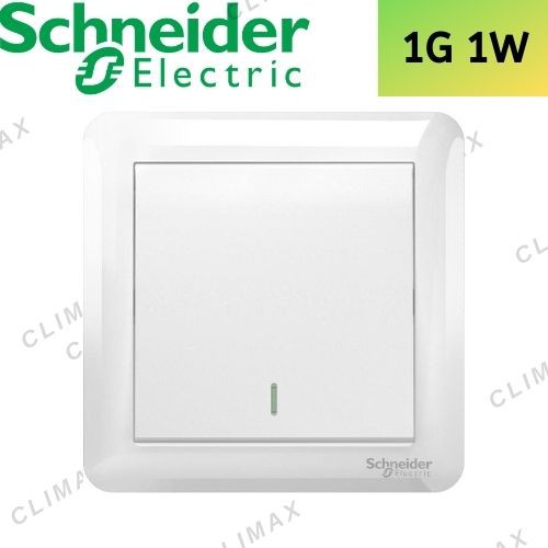 Schneider Affle Plus 1G 1W Switch - White | Shopee Malaysia