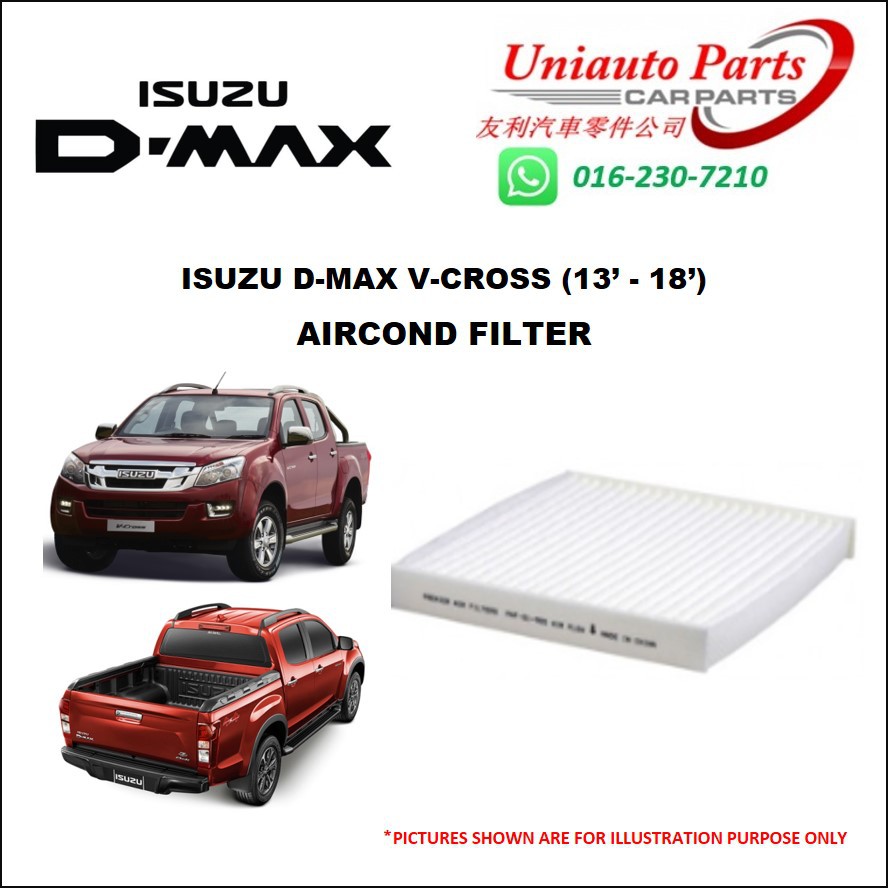 ISUZU DMAX V-CROSS (13' - 18') AIRCOND FILTER | Shopee Malaysia