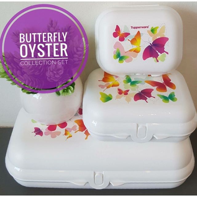 Tupperware Butterfly Collection Oyster Set | Shopee Malaysia