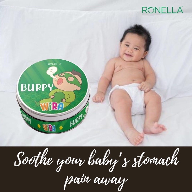 (100% Natural) Original Burpy Baby Balm RONELLA Wira Series 30gm ...