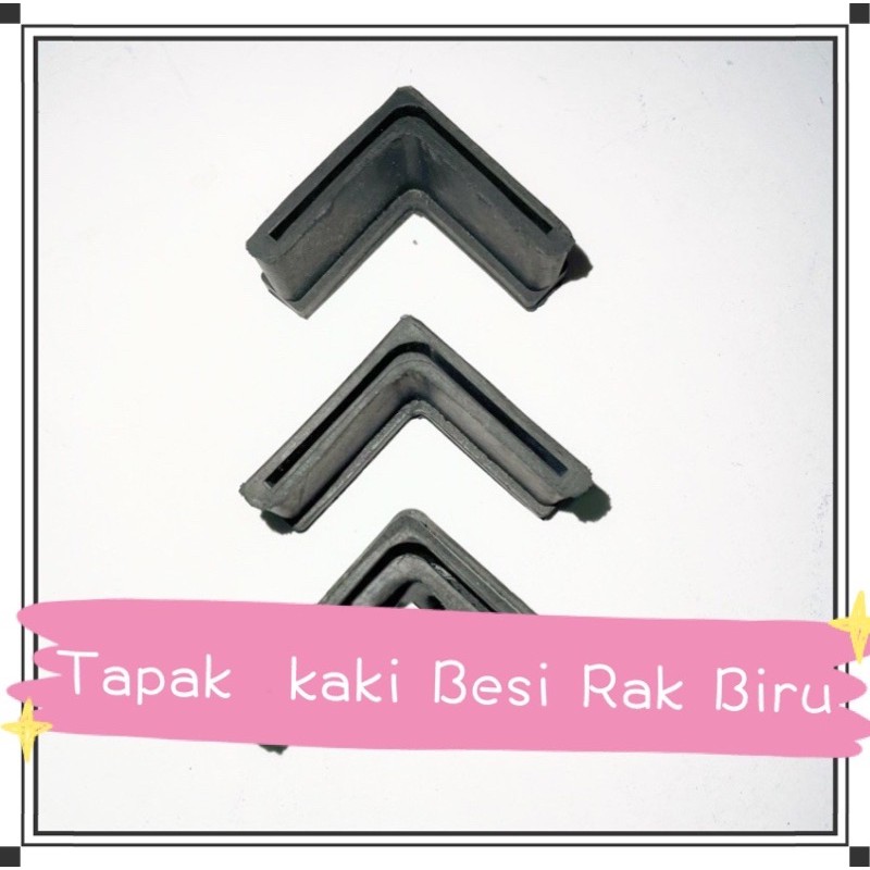 Tapak pelapik Besi Rak Biru/Base rubber slotedAnglebar | Shopee Malaysia