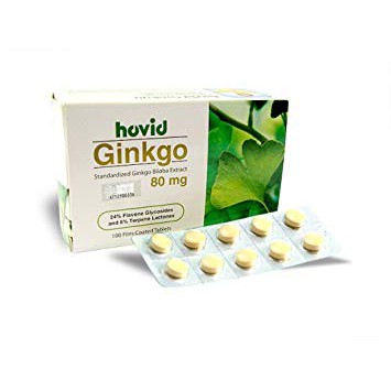 HOVID GINKGO STANDARDIZED GINKGO BILOBA EXTRACT 80MG 100'S | Shopee ...