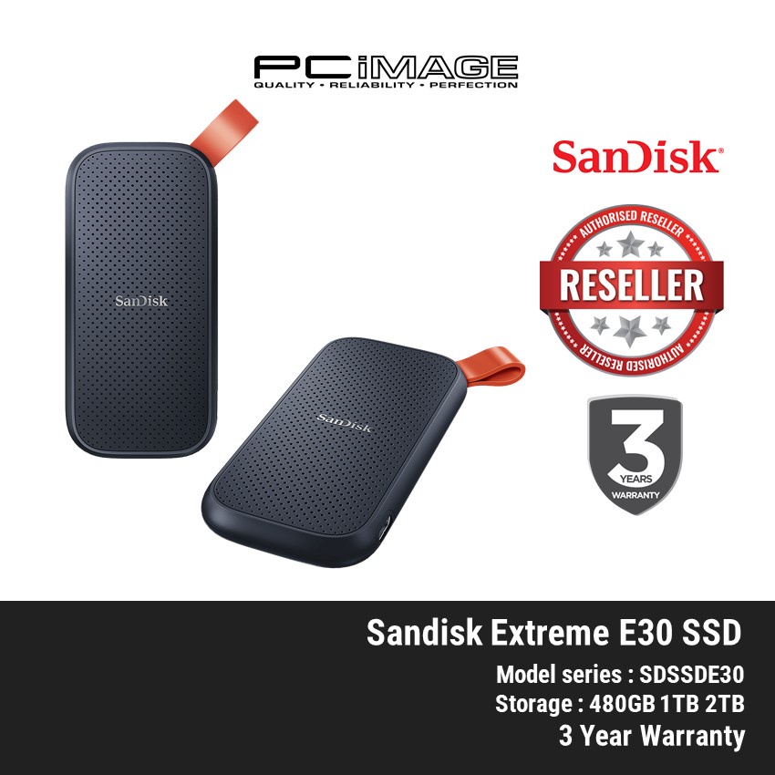 SANDISK 1TB E30 EXTREME PORTABLE EXTERNAL SSD USB 3.2 Gen 2 | Shopee Malaysia