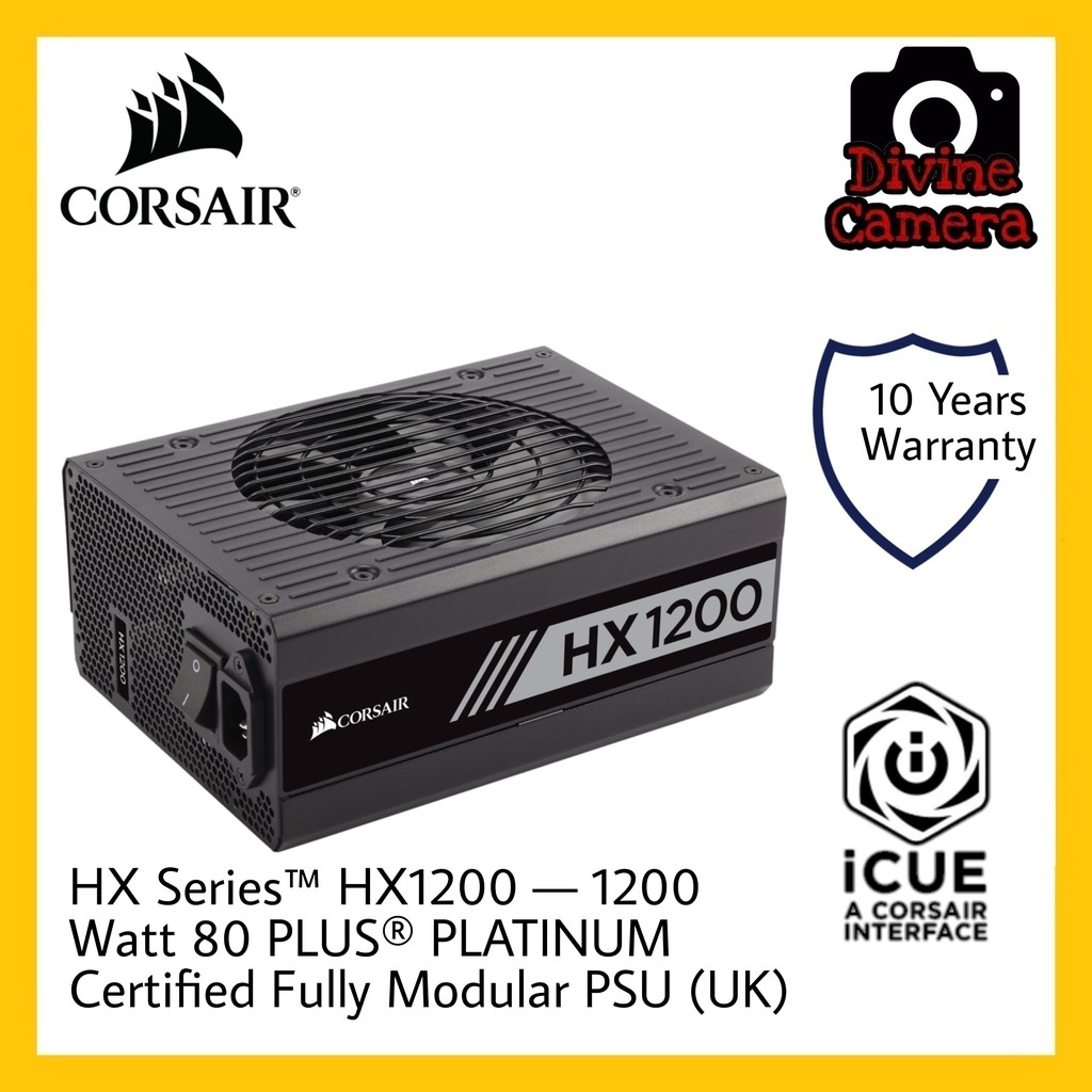 CORSAIR HX Series HX1200 — 1200 Watt 80 PLUS Platinum Certified Fully ...