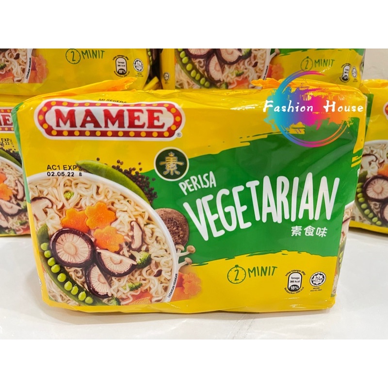 Mamee Instant Noodles - Vegetarian (5x80g) | Shopee Malaysia
