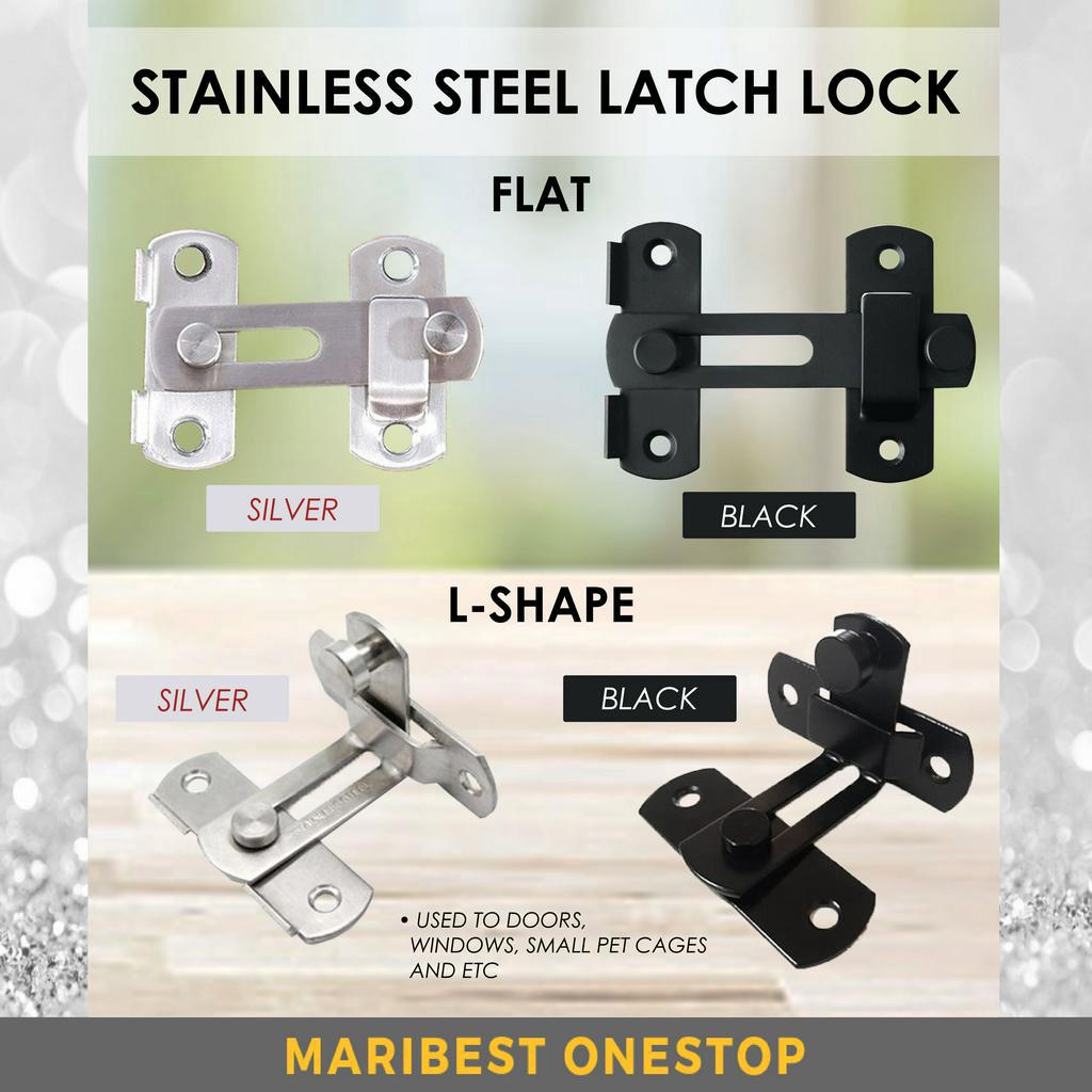 Stainless Steel Swivel Bolt Door Latch Slug Catch Hasp Lock for Slide ...