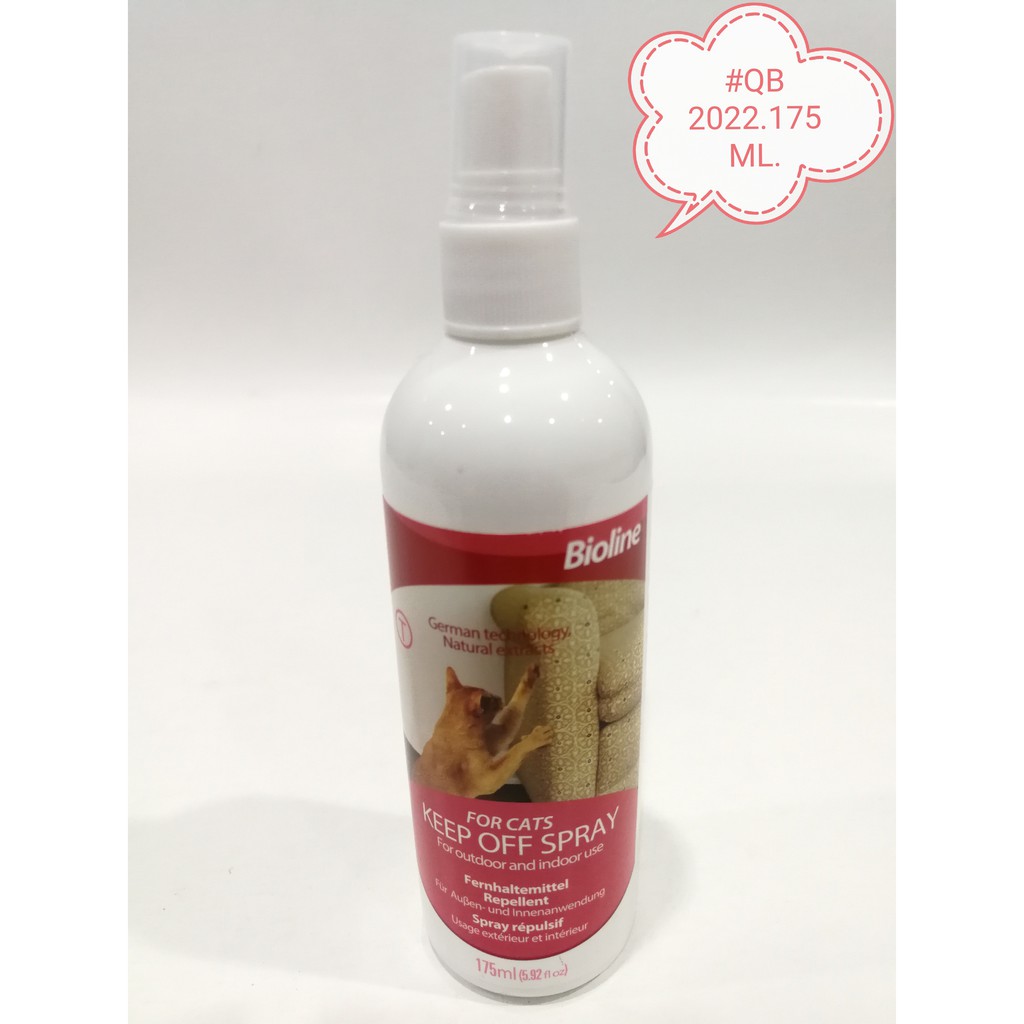 Bioline QB-2022 Keep Off Spray Cat Repellent (175ml) | Shopee Malaysia