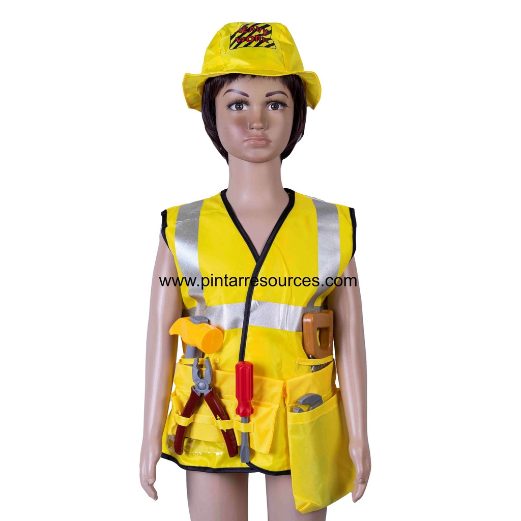 READY STOCK Cosplay Kids Children Builder Engineer Occupation Career ...