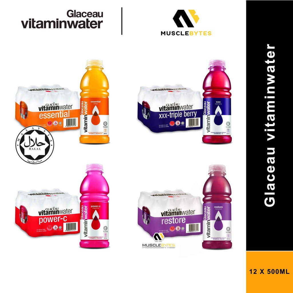 Glaceau - Vitamin Water [12 X 500ML / 1 Carton] [Halal Glaceau ...