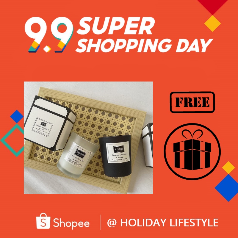 Aromatherapy Natural Essential Oil Scented Candle Glass Diffuser Air ...