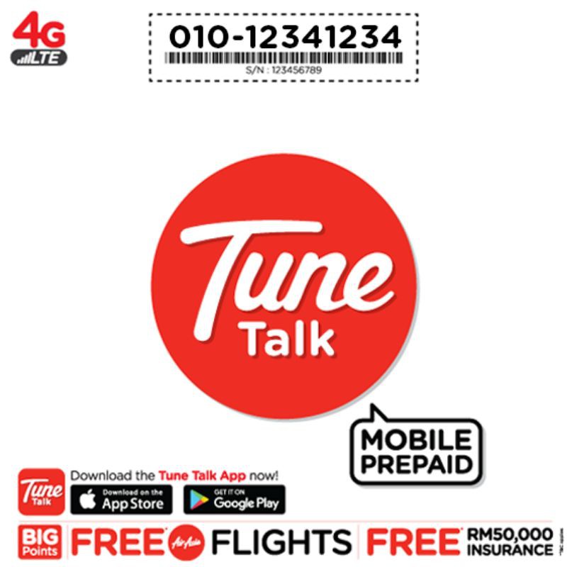 TuneTalk Original Sim Card Baru | Shopee Malaysia