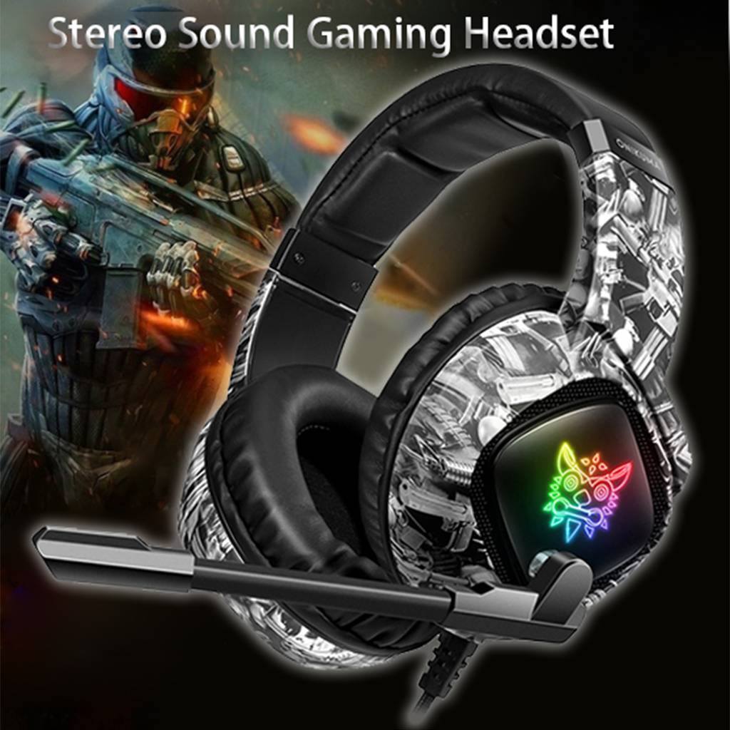 ONIKUMA K19 Headset Wired PC Gamer Stereo Gaming Headphones with ...
