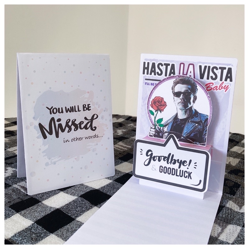 Farewell Pop Up Greeting Card. Goodbye &amp; Goodluck Gift Card | Shopee ...