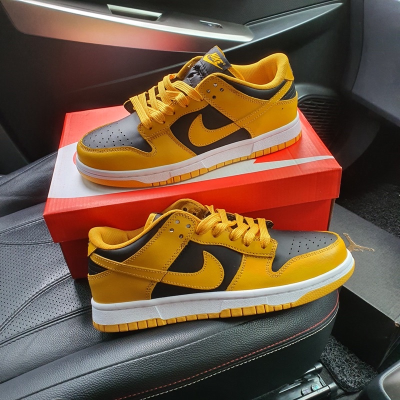 SB DUNK GOLDEN ROD YELLOW BLACK | Shopee Malaysia
