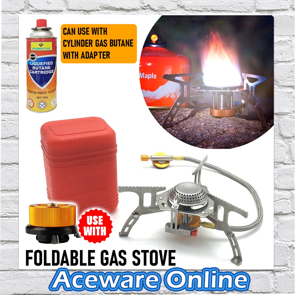 Outdoor Portable Gas Stove Foldable Stove Windproof Outdoor Stove ...