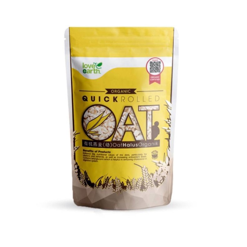Organic Regular & Quick Rolled Oat 400g | Shopee Malaysia
