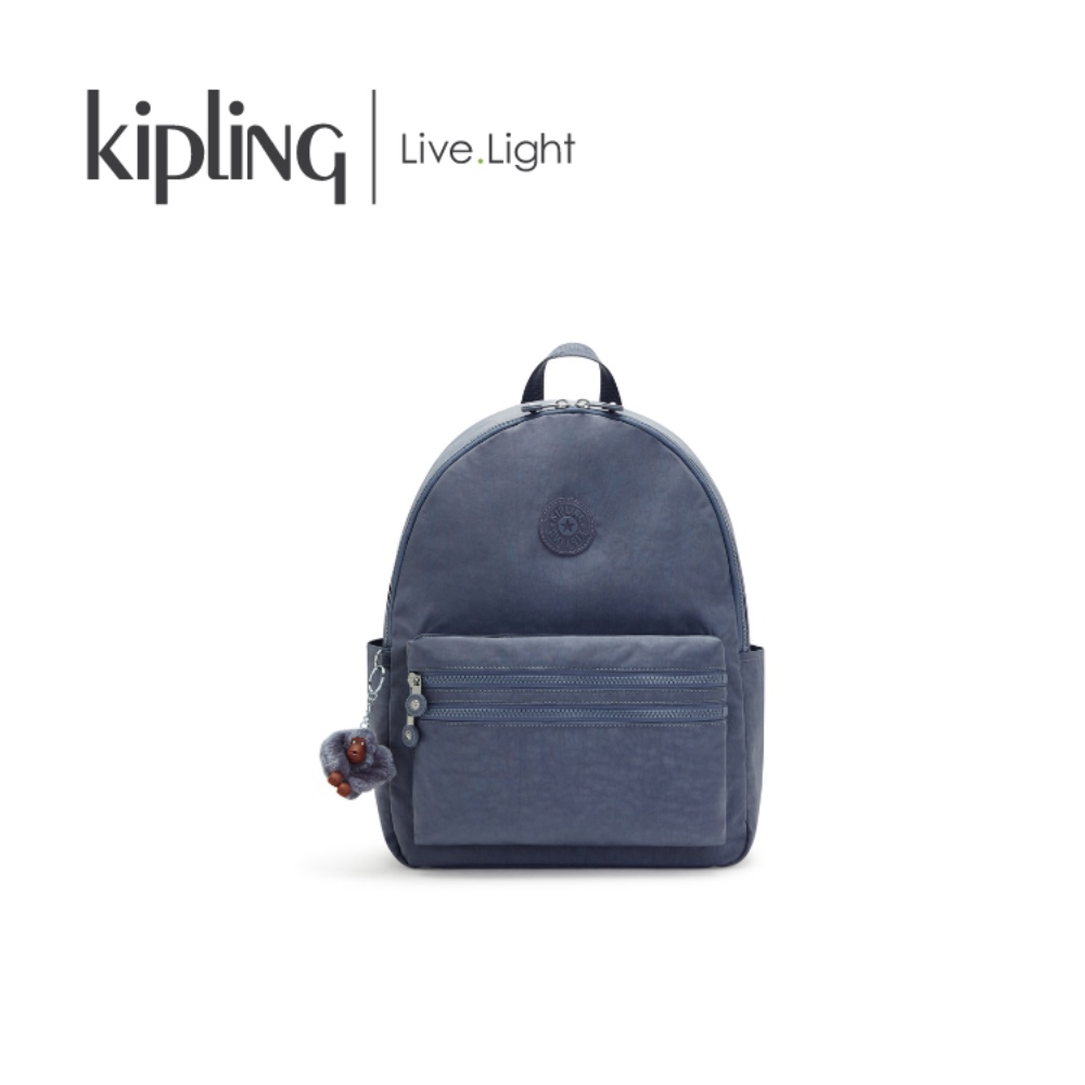 Kipling Bouree Hazy Grey Backpack | Shopee Malaysia