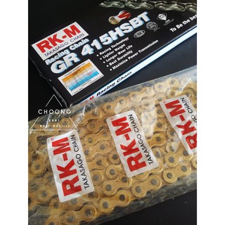 RKM Gold Racing Rantai / Chain Motosikal 415 - 104L / 114L / 122L ...