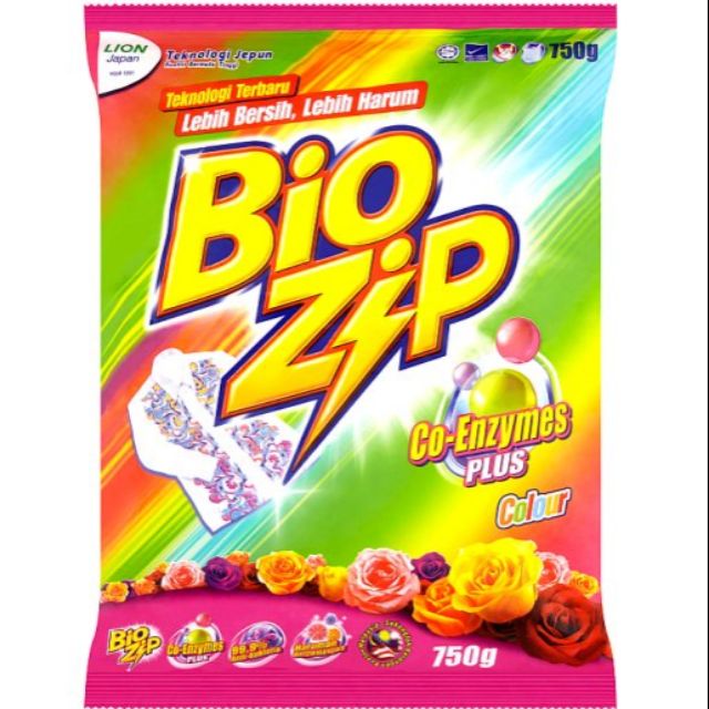 Bio Zip Colour Powder Detergent 750g | Shopee Malaysia