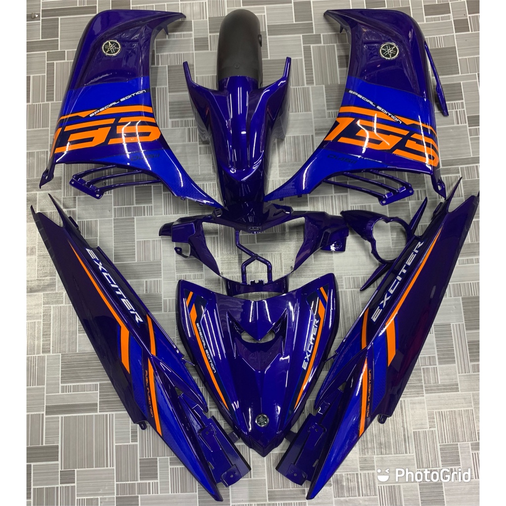 LC V4/V6 GP BLUE EXCITER SPECIAL EDITION RAPTOR BLUE STICKER TANAM ...