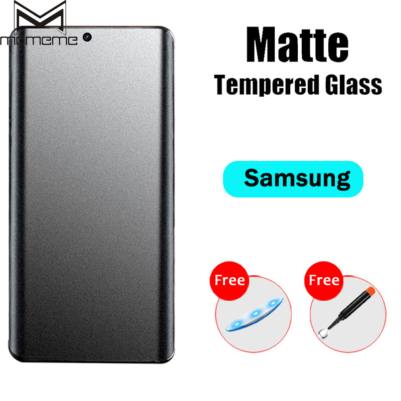 Uv Matte Full Glue Curved Tempered Glass Samsung Galaxy S21 S20 S10 S9