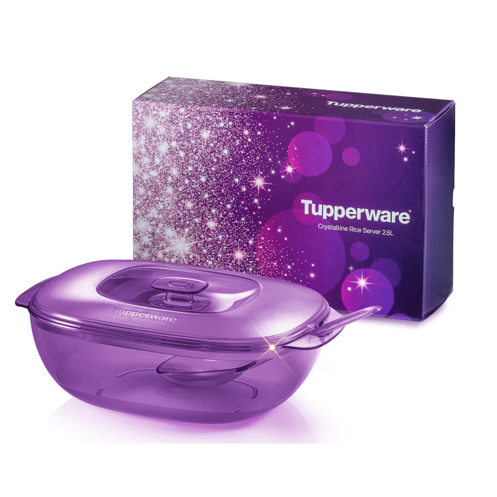 READY STOCK TUPPERWARE: Purple Royale Crystalline Rice Server (1) 2.5L ...