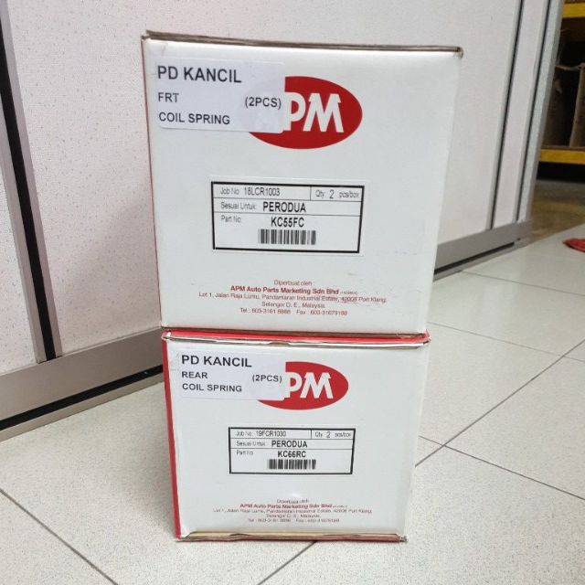 APM Perodua kancil standard coil spring front and rear set(4 pcs ...