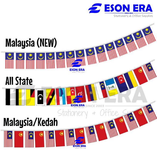 Malaysia Flag Bundle Bunting Bendera Malaysia Banting | BeeCost