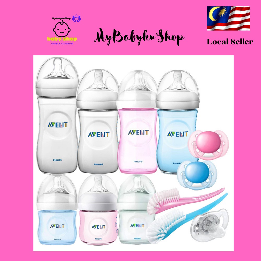 Botol Susu Avent Natural Bottle And Accessory 1pc (Loose Pack) | Shopee ...