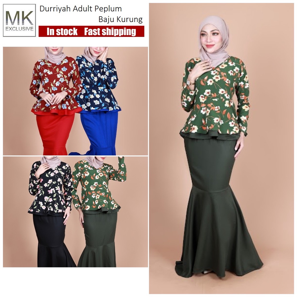 MK Exclusive Baju Raya 2023 Women Muslimah Baju Kurung Baju Raya ...