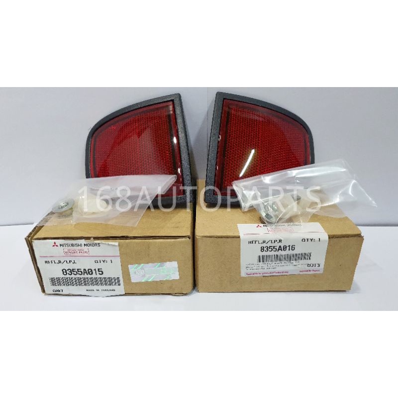 Original Mitsubishi Rear Bumper Reflector LH 8355A015 RH 8355A016 ...
