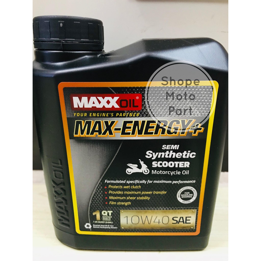 MAXXOIL 4T 4AT 4-AT SCOOTER MAX-ENERGY MAX ENERGY + SEMI SYNTHETIC ...