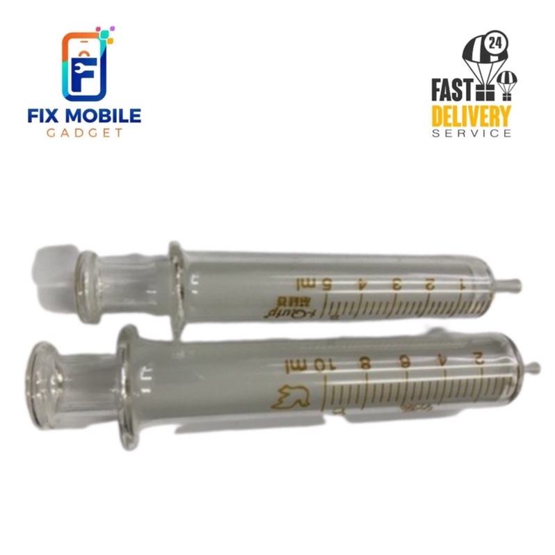 REFILL INK GLASS SYRINGE FINED TUBE INJECTOR WITHOUT NEEDLE | Shopee ...