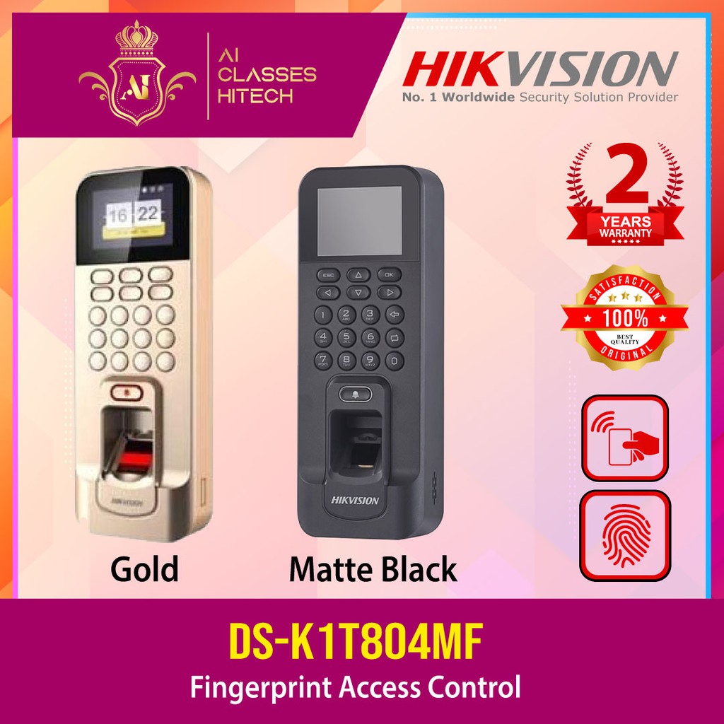 Hikvision DS-K1T804MF Fingerprint Access Control Terminal Hikvision DS ...