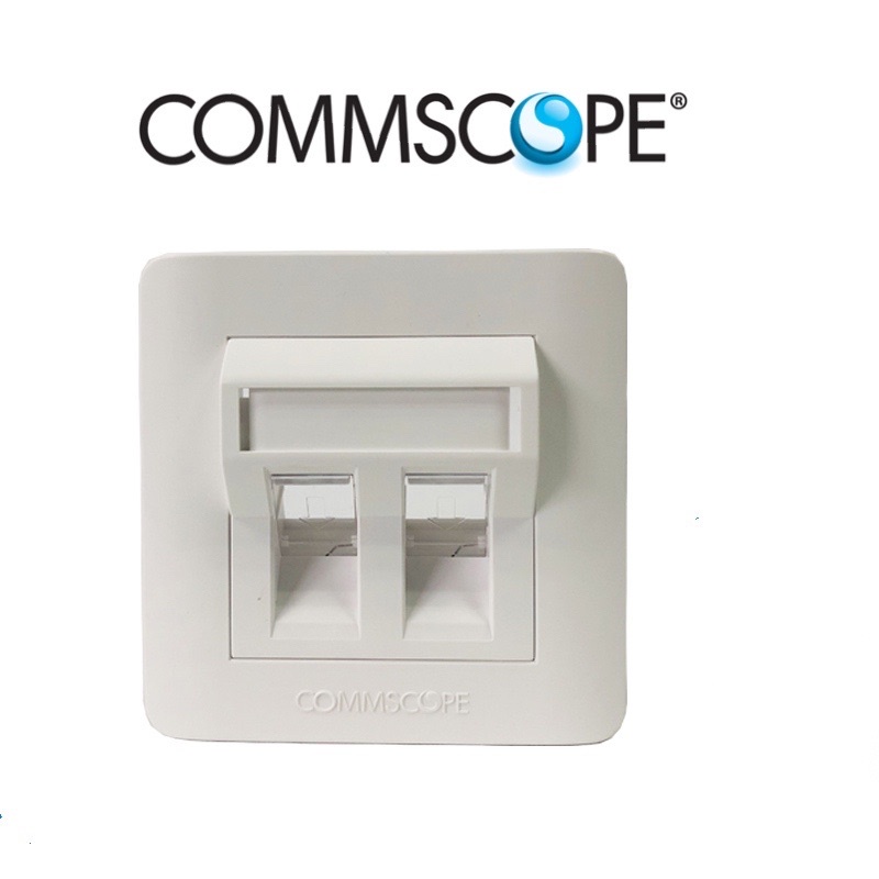 COMMSCOPE RJ45/CAT6 FACEPLATE KIT DECORATOR (DOUBLE GANG) | Shopee Malaysia