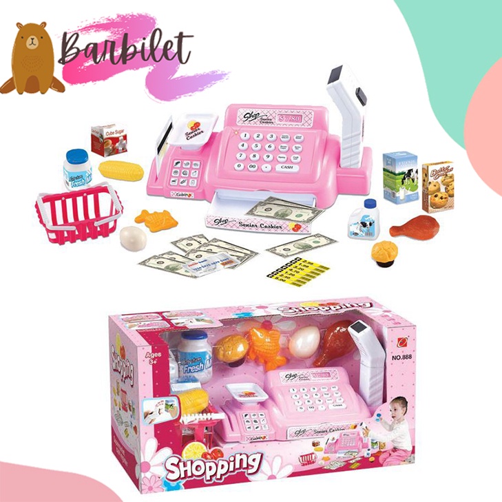 Cashier playset toys with sound / Mainan cashier POS playset beserta ...