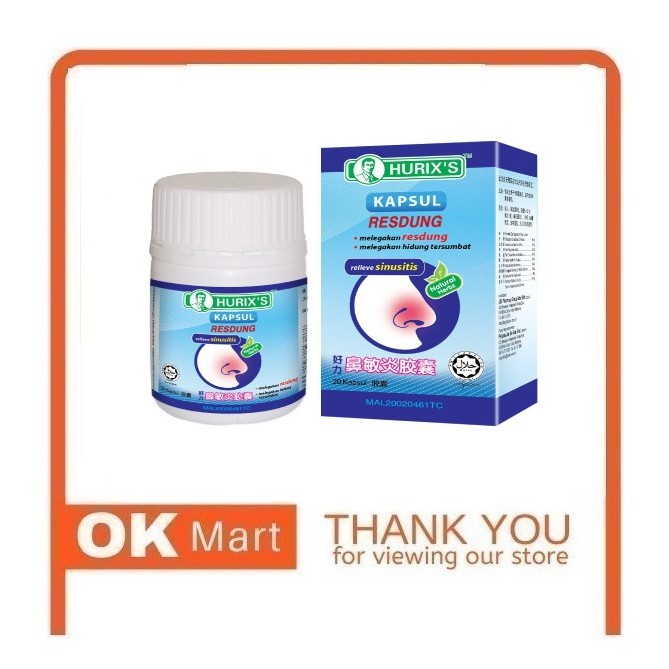 Hurix's Kapsul Resdung (20's) | Shopee Malaysia Hurix's Kapsul Resdung (20's) | Shopee Malaysia