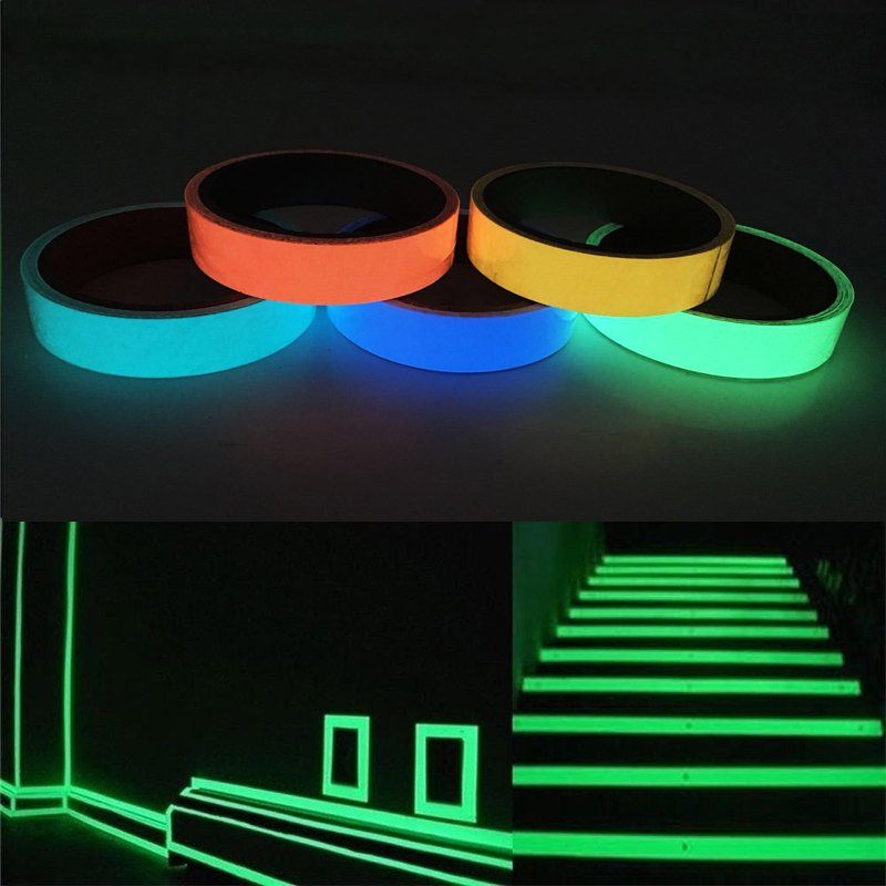 1/1.5/4M Self Adhesive Luminous Glow Tape / Reflective Fluorescent ...