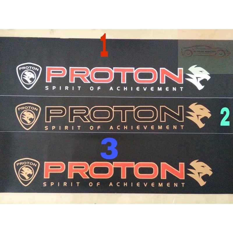 Proton Front Windscreen sticker / Proton front top sticker （ wira ...