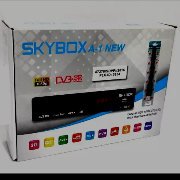 New Skybox A1 Receiver AVS V3 Flash 8MB Dual power | Shopee Malaysia