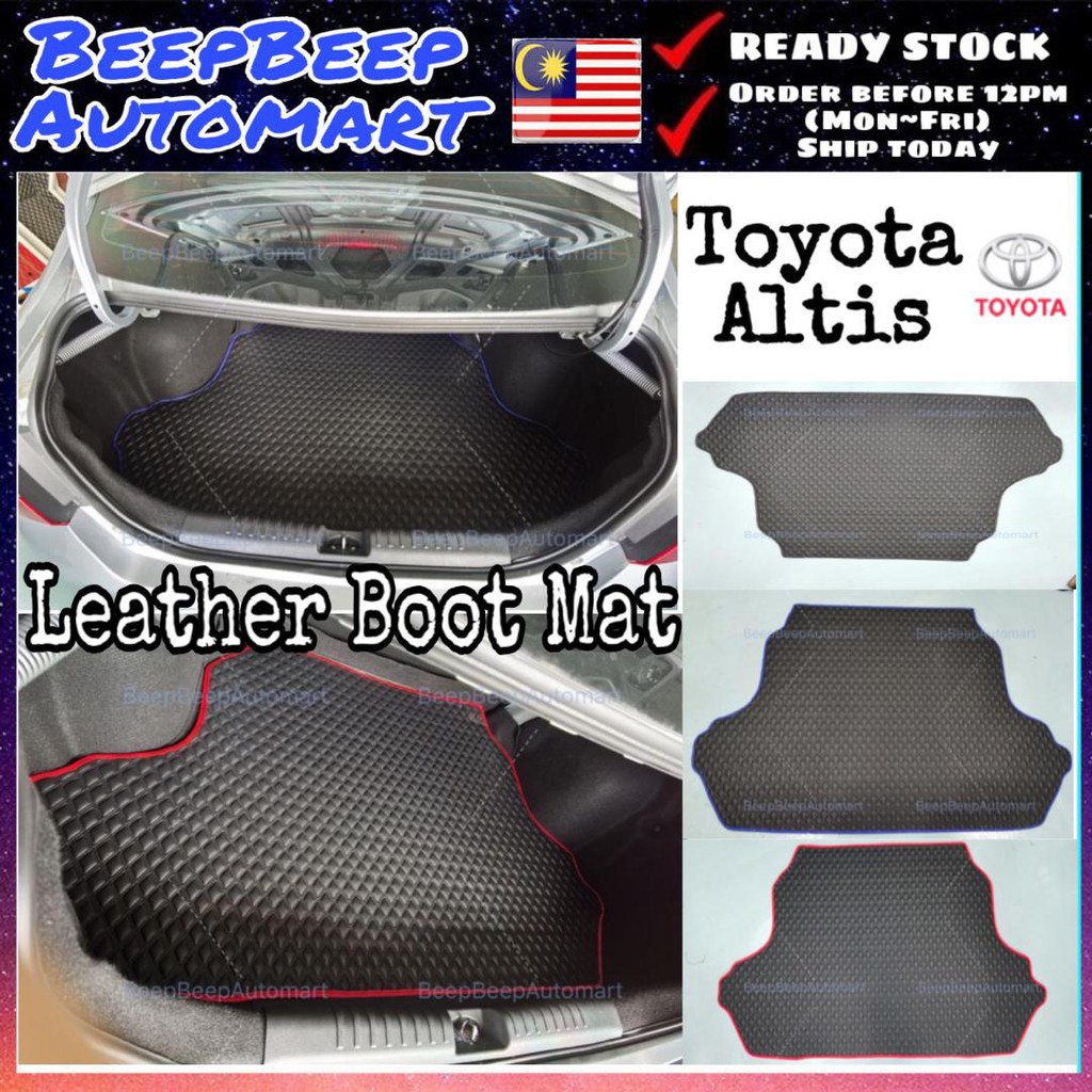 Toyota Altis Leather Boot Mat Custum Made High quality | Shopee Malaysia